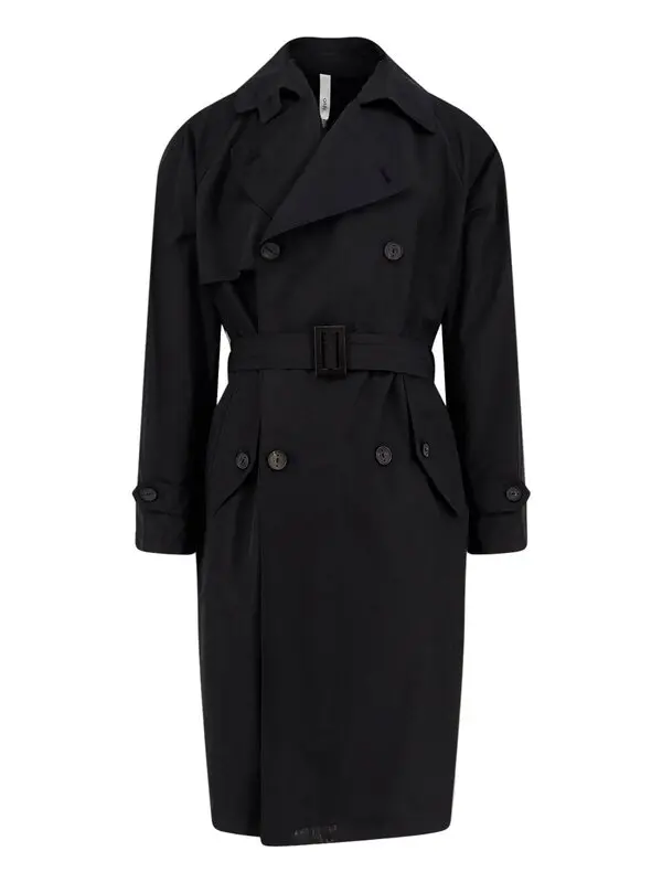HEVO Motolese Nylon And Cotton Trench - Black