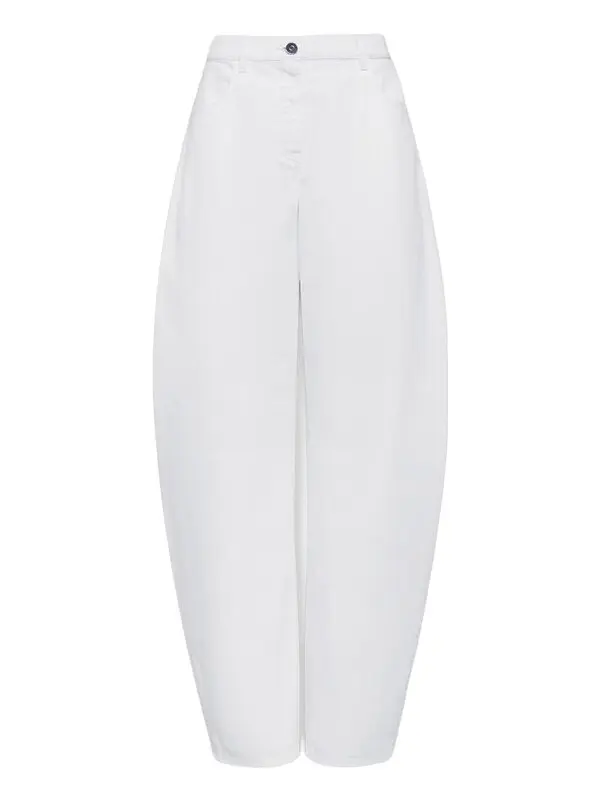 Alaïa Curved Denim - White