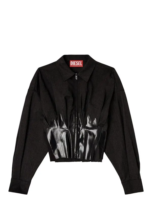 DIESEL® Ganbu Virgin Wool-blend Jacket - Grey