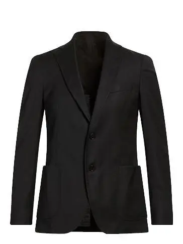 TOMBOLINI Blazer Size Virgin Wool, Viscose, Elastane - Black