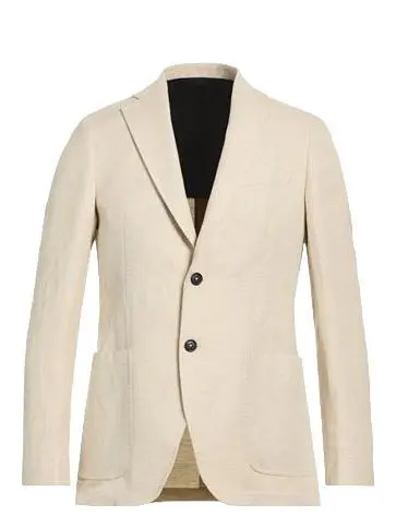 TOMBOLINI Blazer Size Linen, Cotton - Beige