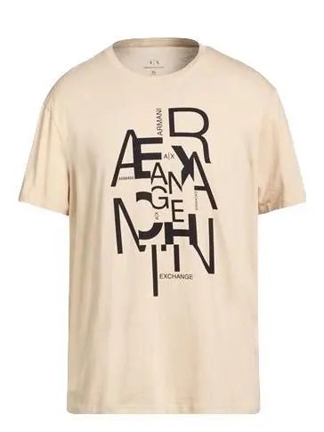 Armani Exchange T-shirt Midnight Size Pima Cotton - Beige
