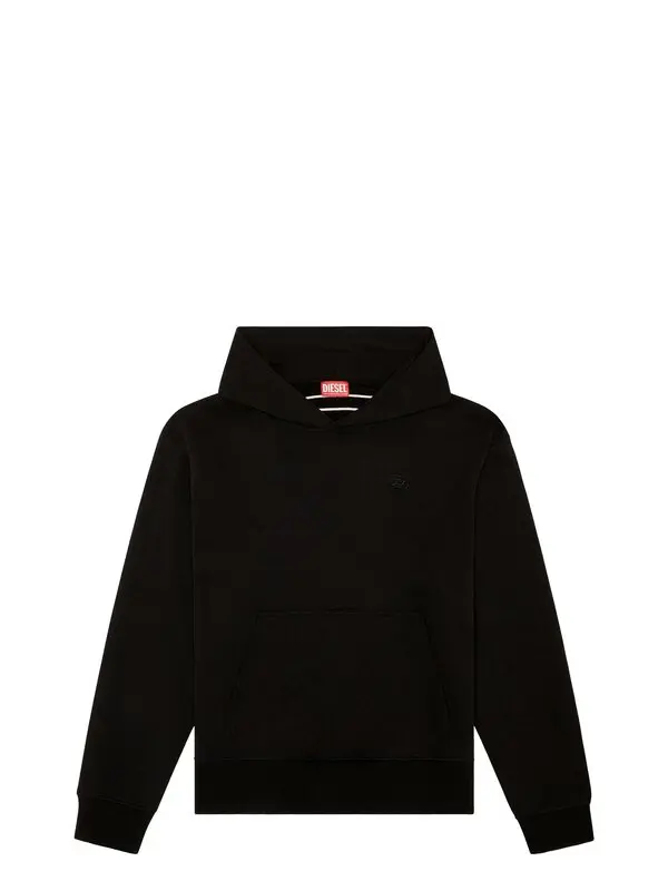 DIESEL® Cotton Long Sleeve Sweatshirt - Black