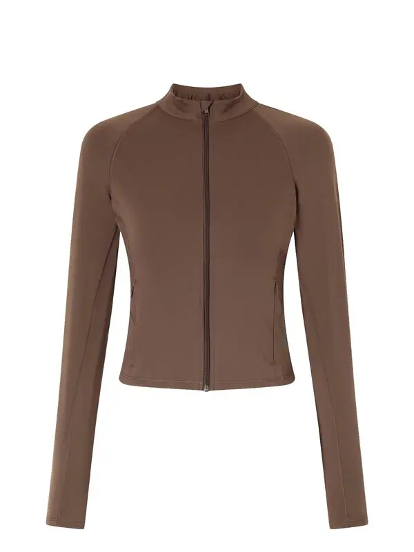 SKIMS Nike X Tech-jersey Jacket - Brown