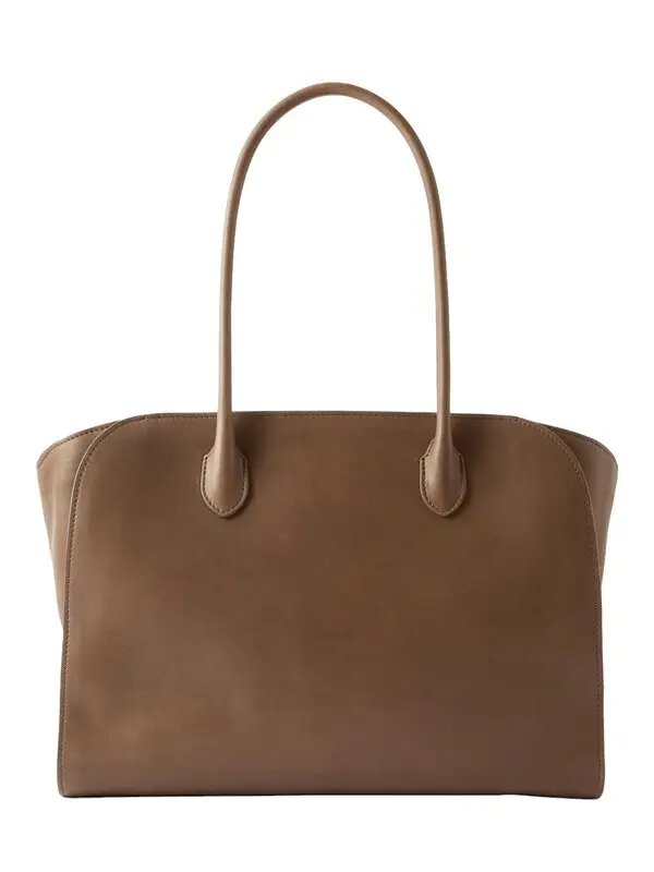 THE ROW Marlo 14 Leather Tote - Brown