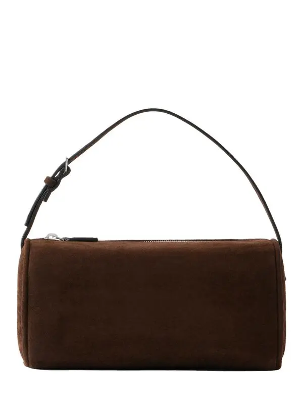 THE ROW 90s Small Suede Shoulder Bag - Brown