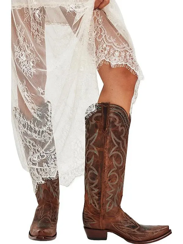 MEXICANA Wren Tall Western Boots - Rust