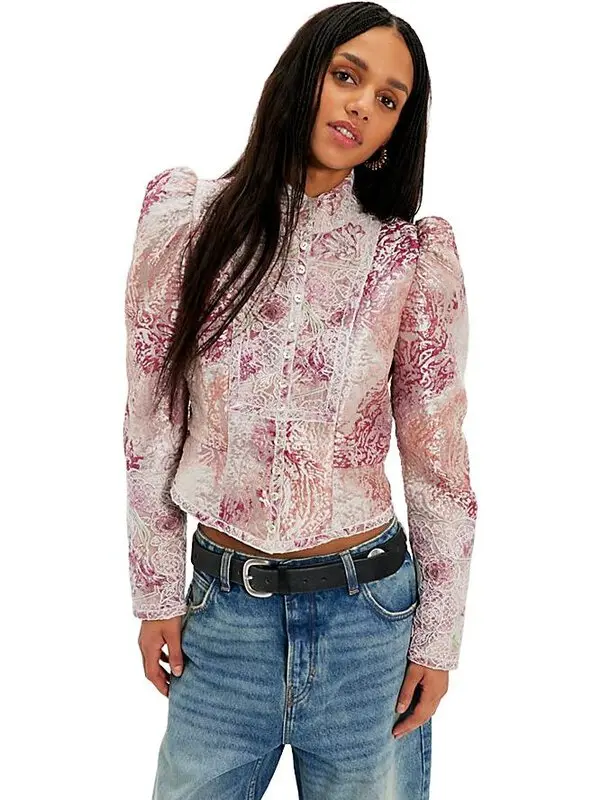 Anna Sui Victorian Jacket - Blush