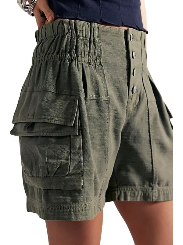 Free People We The Free Wallflower Cargo Shorts - Summer Pine