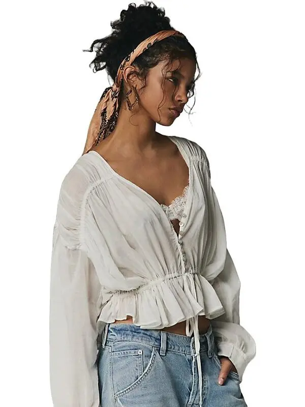 Free People Forget Me Knot Top - Sugar Swizzle