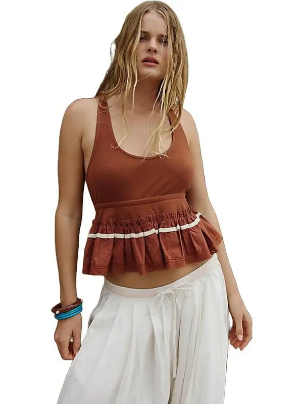 Free People Too Cute Top - Honey Topaz