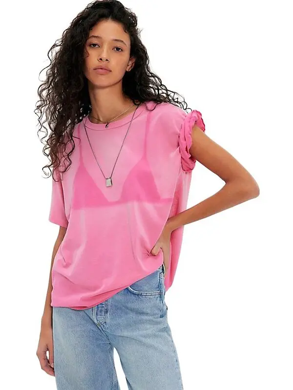 Daydreamer Graphic Oversized T-shirt - Pink