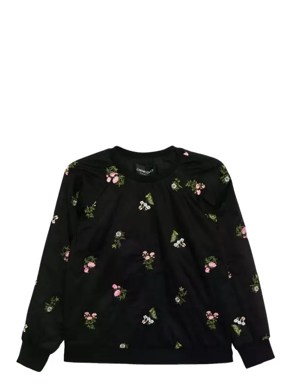 Cynthia Rowley Embroidered Sweatshirt - Black