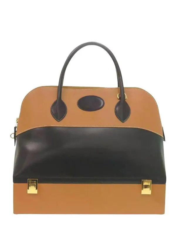 Hermès 2006 Box Calf And Veau Chamonix Macpherson Handbag - Black