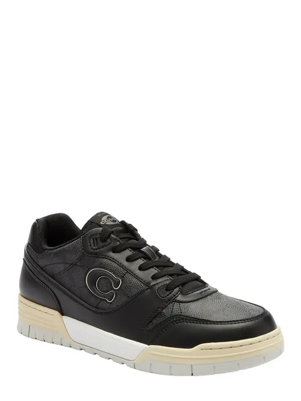 COACH Soho Signature Canvas Sneakers - Charcoal/black