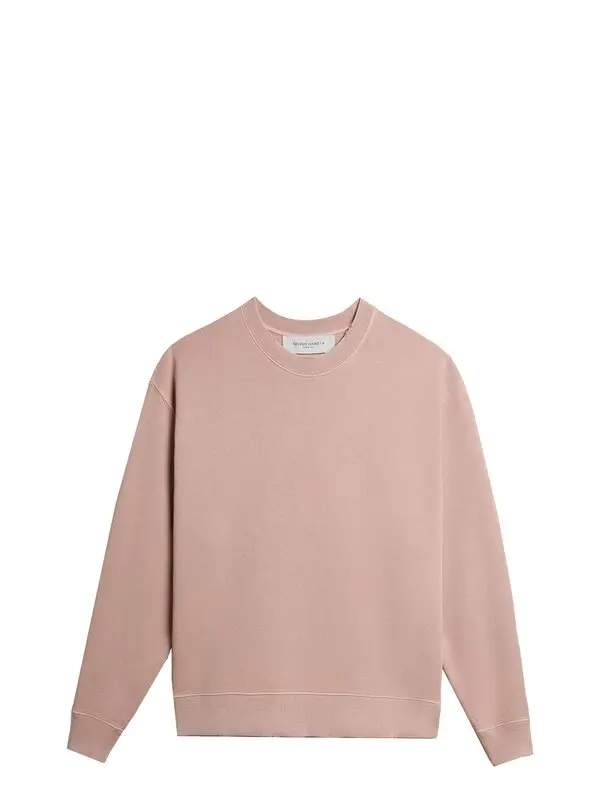 GOLDEN GOOSE Boxi Sweatshirt With Logo Patch - Rose