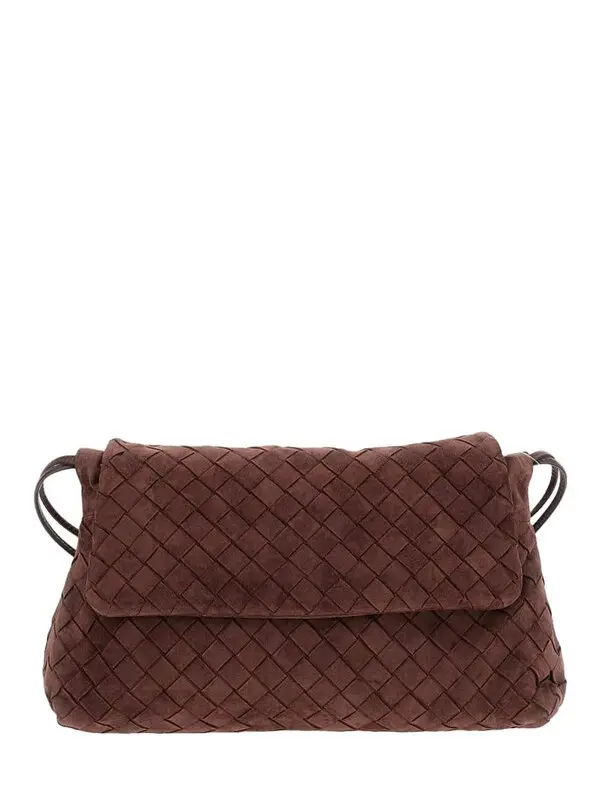 Bottega Veneta Suede Day Bag - Red