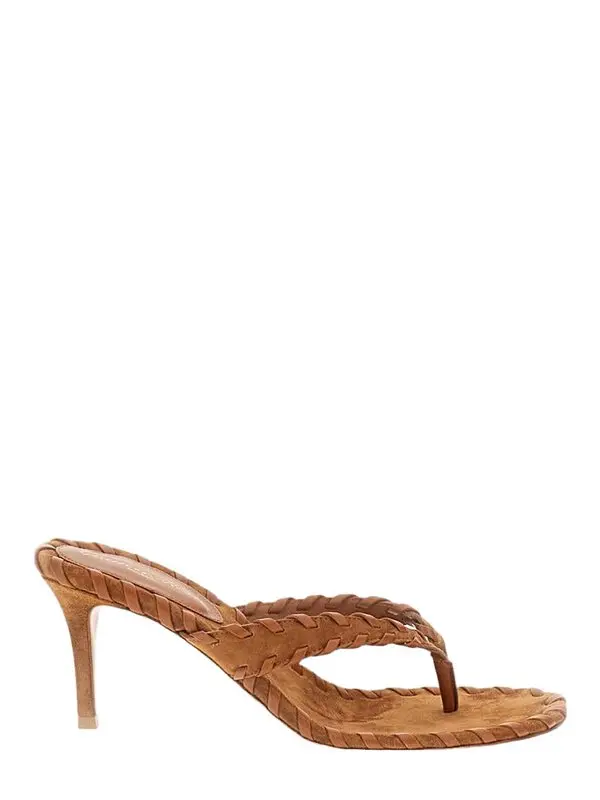 GIANVITO ROSSI Zaira Thong Sandals - Brown