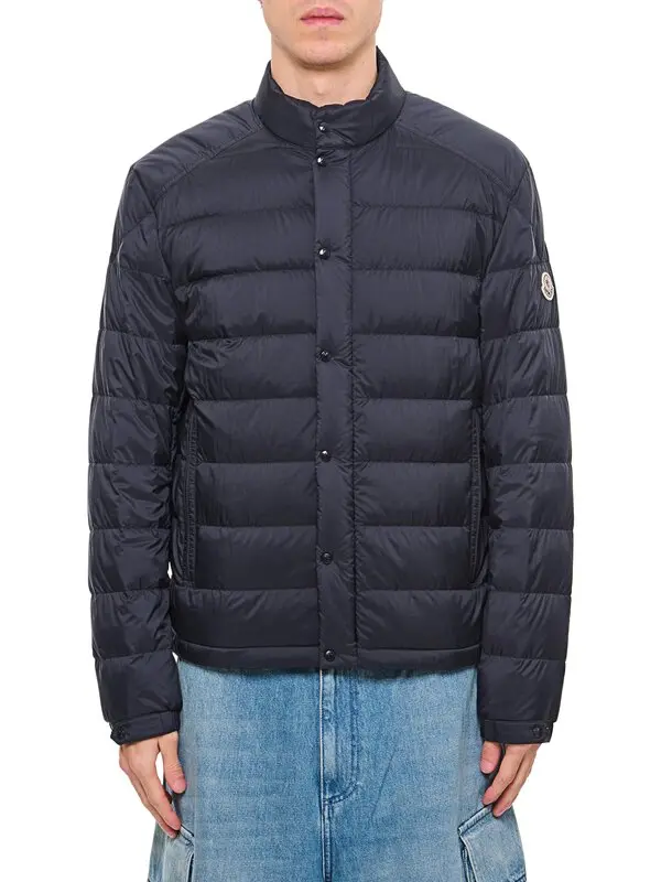 Moncler Short Selves Down Jacket - Blue