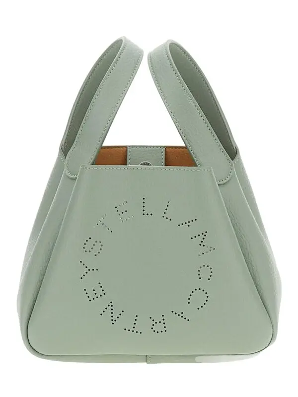 Stella McCartney Handbag With Perforated Logo - Green