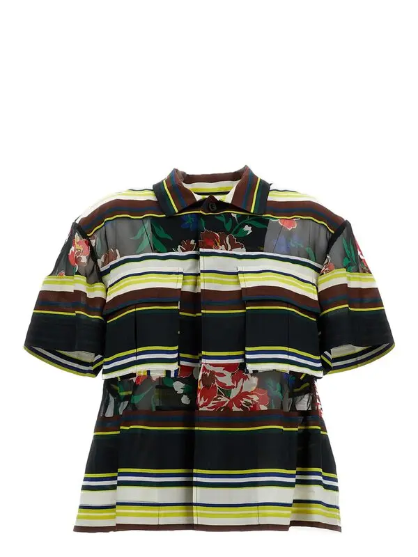 Sacai Patterned Short-sleeve Shirt - Multicolor