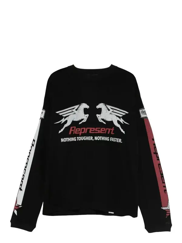 REPRESENT Pegasus Long-sleeve T-shirt - Black
