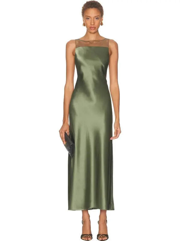 Polo Ralph Lauren Sleeveless Slip Dress - Mountain Green