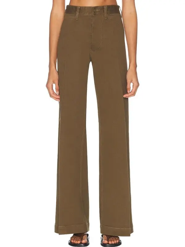 Polo Ralph Lauren Twill Flare Trouser - Olive