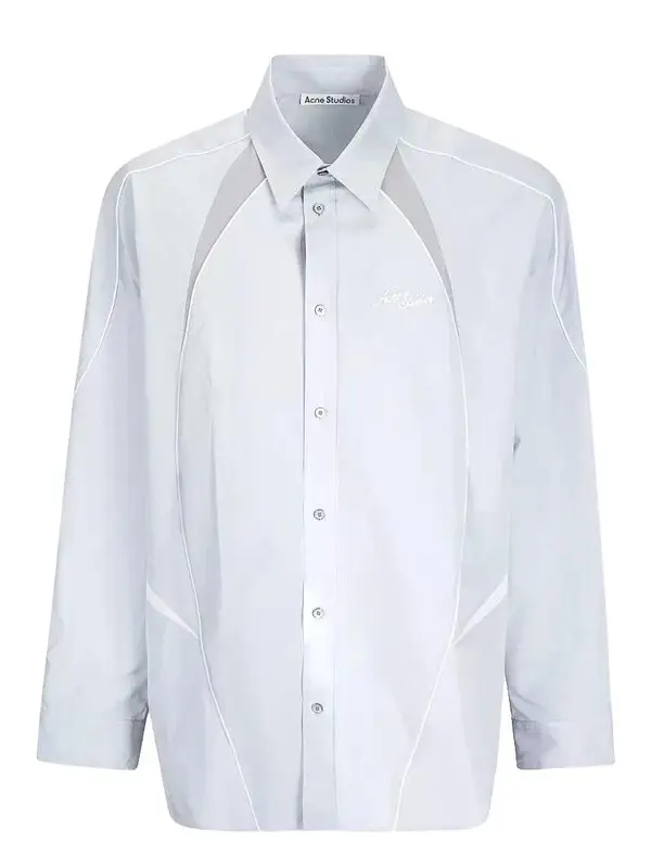 Acne Studios Logo-embroidered Shirt - Blue