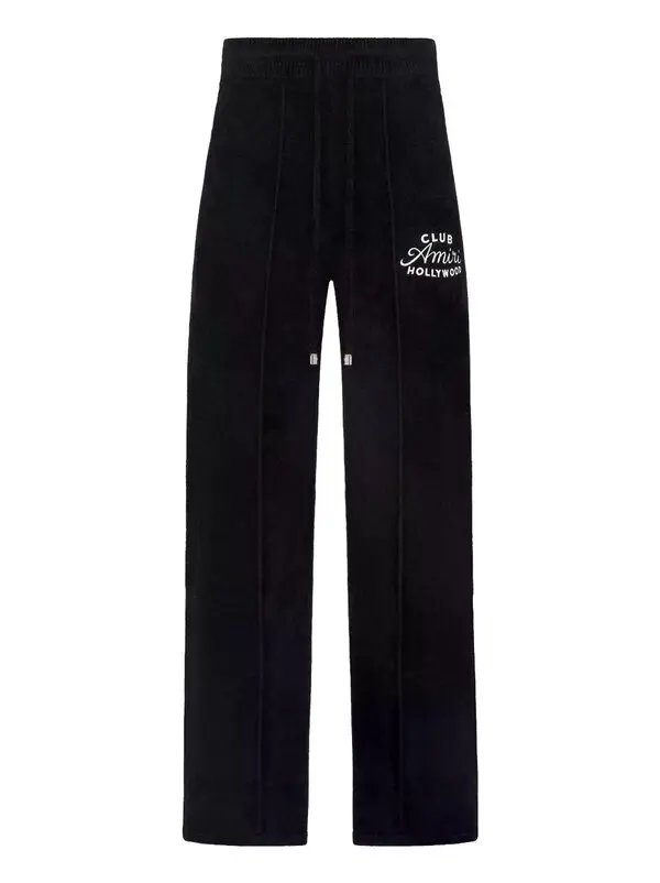 Amiri Club Logo Drawstring Track Pants - Black