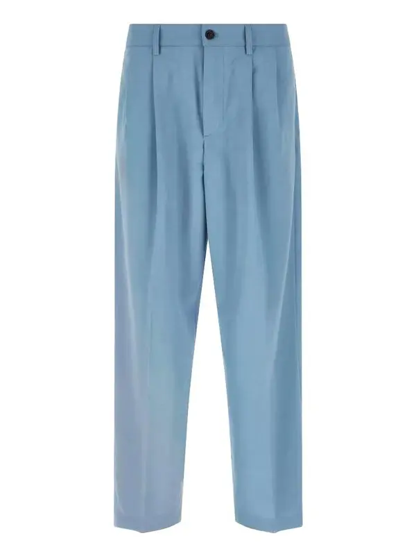 DEPARTMENT 5 Whisky Pleated Straight-leg Trousers - Blue