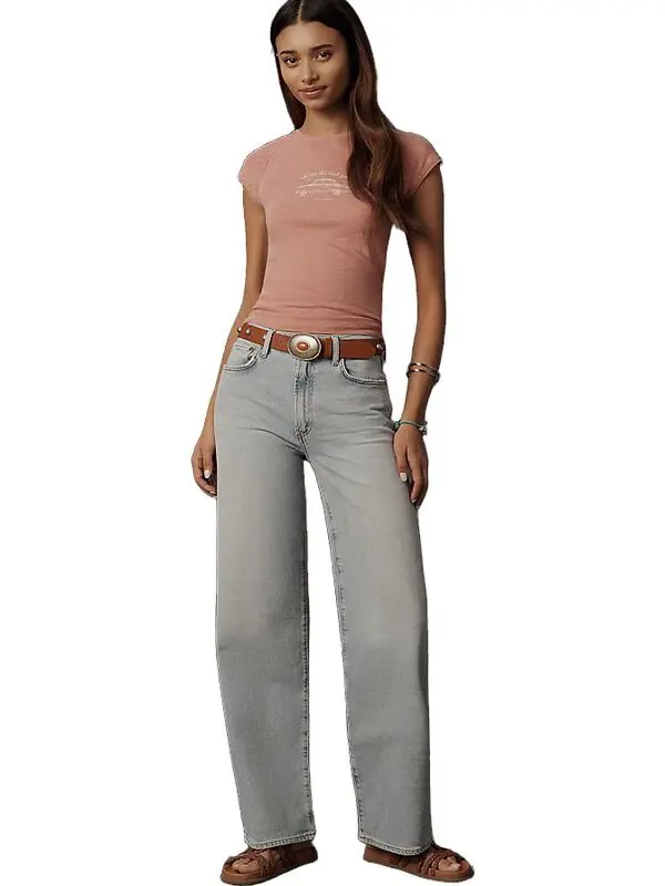 AGOLDE Harper High-rise Wide-leg Jeans - Flaunt