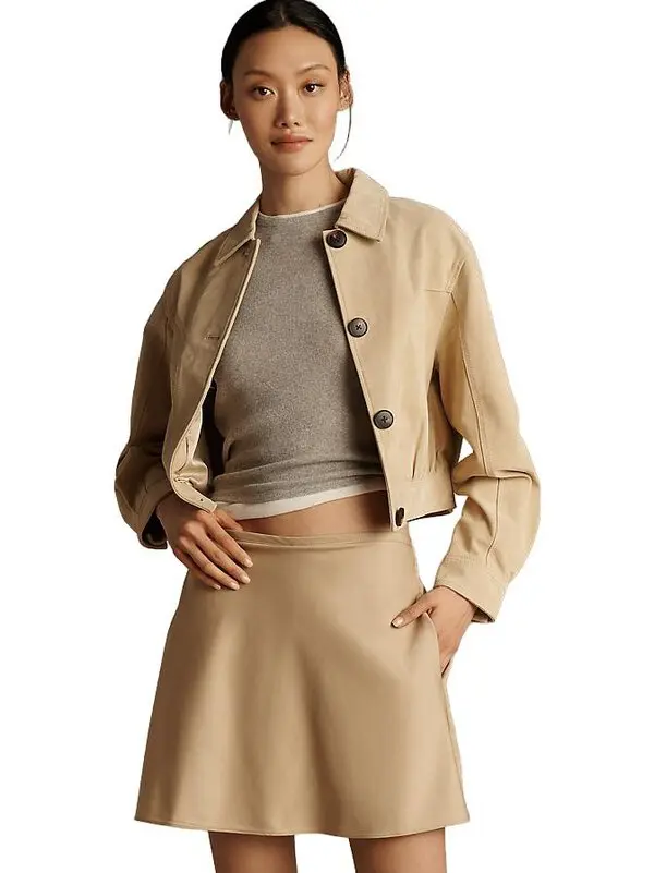 Anthropologie Wrap Skort - Khaki