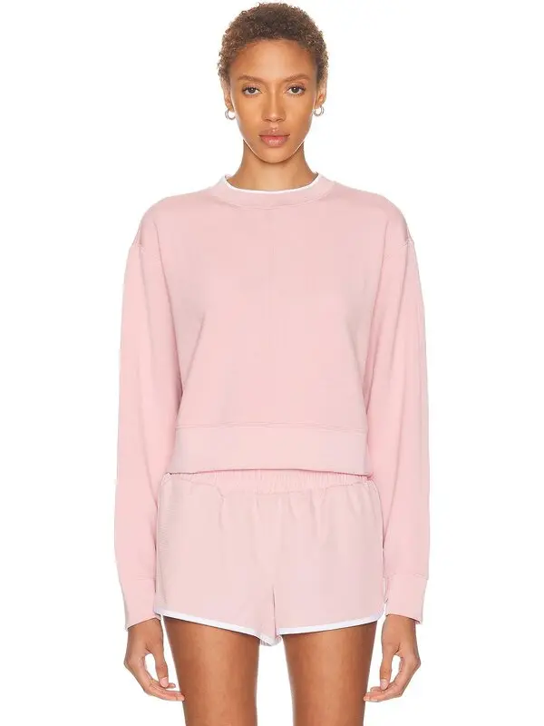 Varley Tasmin Cropped Sweatshirt - Zephyr Mauve