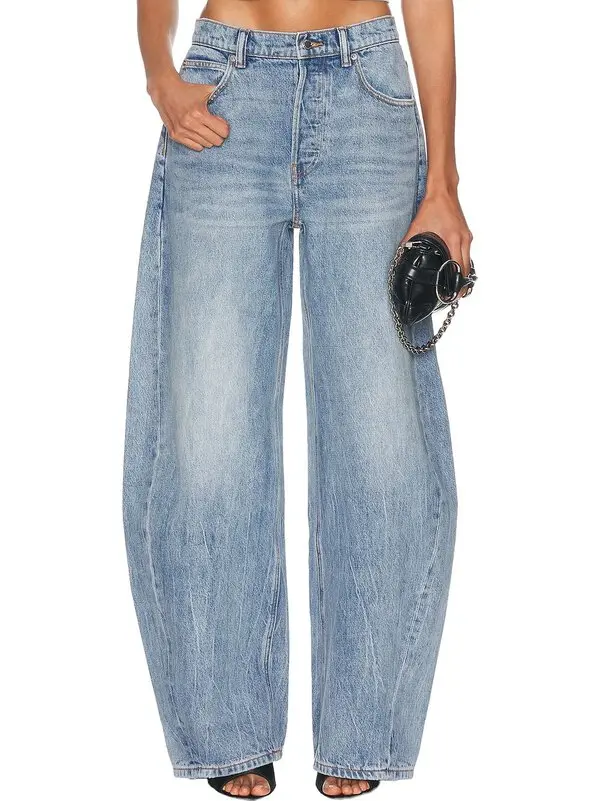 Alexander Wang Blowup Wide Leg - Authentic Light Indigo
