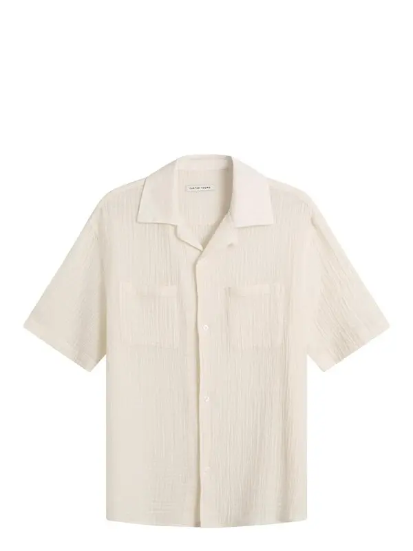 CARTER YOUNG Luis Shirt - Cream Check