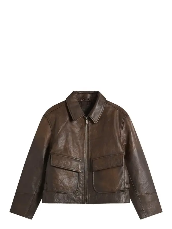 Gimaguas Claudia Leather Jacket - Brown