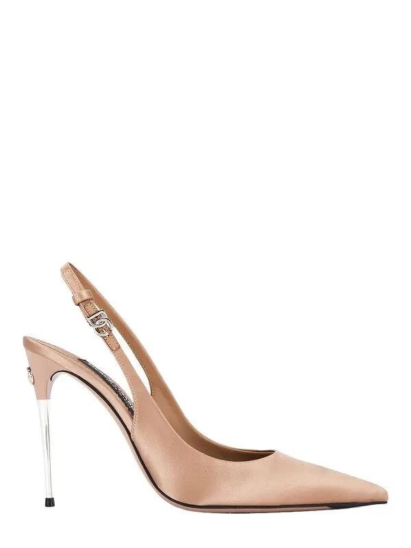 Dolce & Gabbana Slingback Pump - Dark Beige