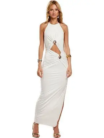Victoria's Secret Maxi Halter Dress - White,ivory