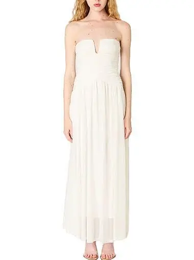 Victoria's Secret Nia Beverly Maxi Dress - White,ivory