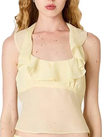 Victoria's Secret Nia Verbena Halter Top - Yellow