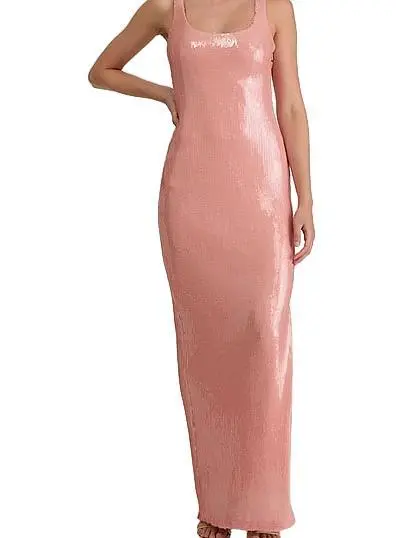 Victoria's Secret Sequin Maxi Dress - Pink