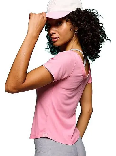 Victoria's Secret Vs Iconic Rib Scoop Tee - Pink