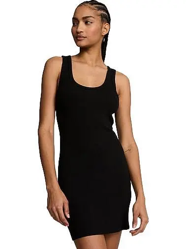 Victoria's Secret Vs Iconic Rib Tank Dress - Black
