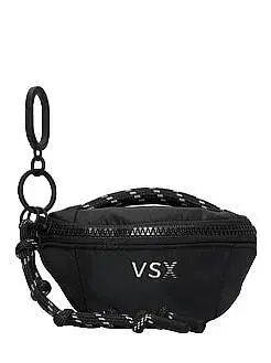 Victoria's Secret Vsx Micro Belt Bag Charm Keychain - Black