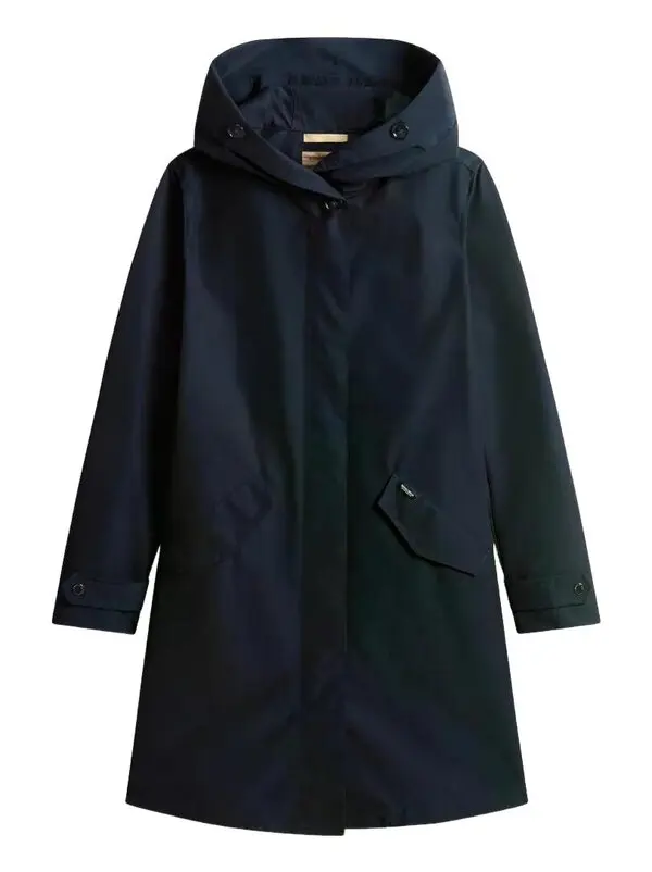 Woolrich Hooded Prescott Parka - Blue