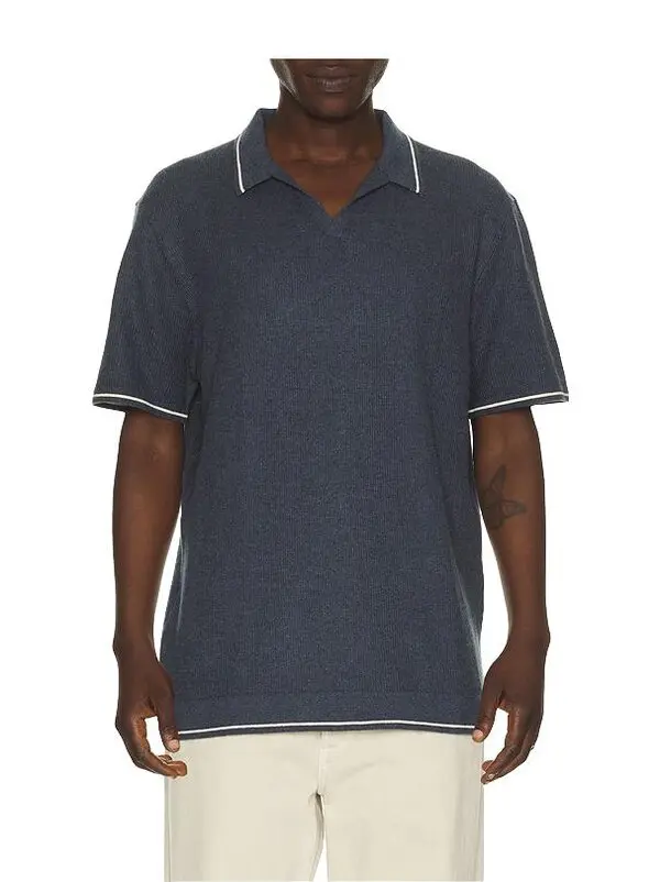 Marine Layer Liam Sweater Polo In . Also - Navy