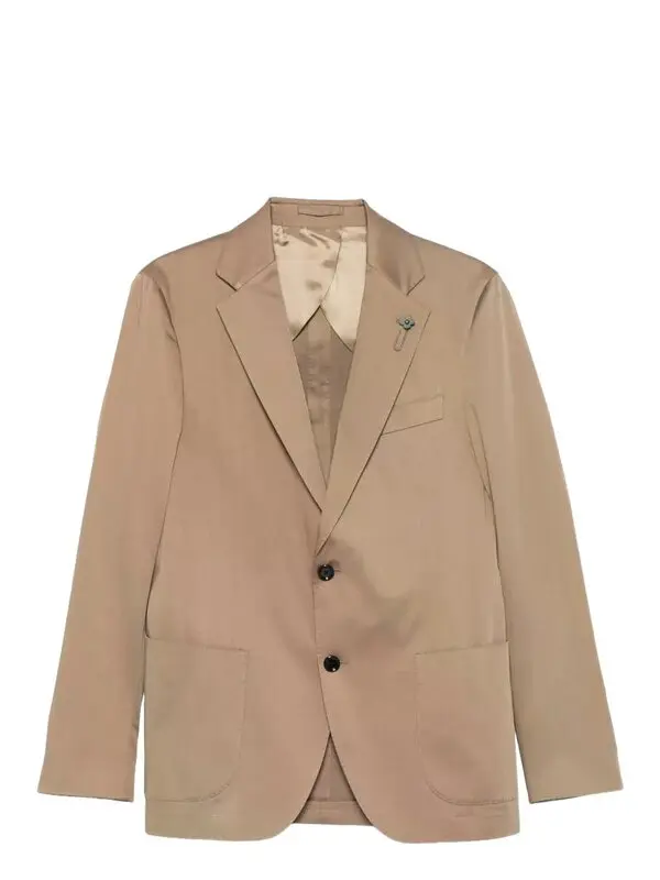 LARDINI Button-up Blazer - Brown