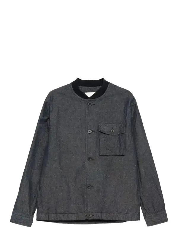 ORIGINAL VINTAGE Buttoned Pocket Jacket - Blue