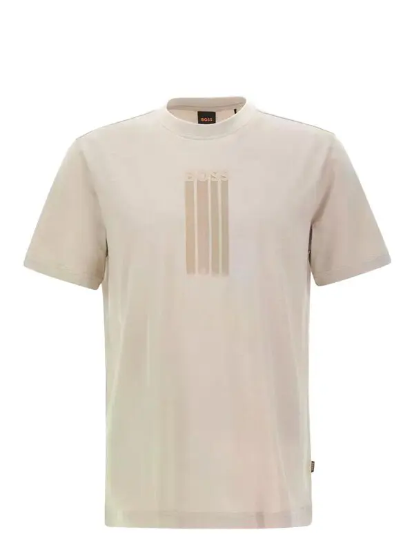 BOSS Te-bass Graphic Crew Neck T-shirt - Neutrals
